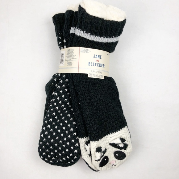 Jane and Bleecker | Accessories | Jane Bleecker Panda Slipper Socks New ...